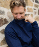 Men's Noah Indigo Mock Neck | OOBE BRAND