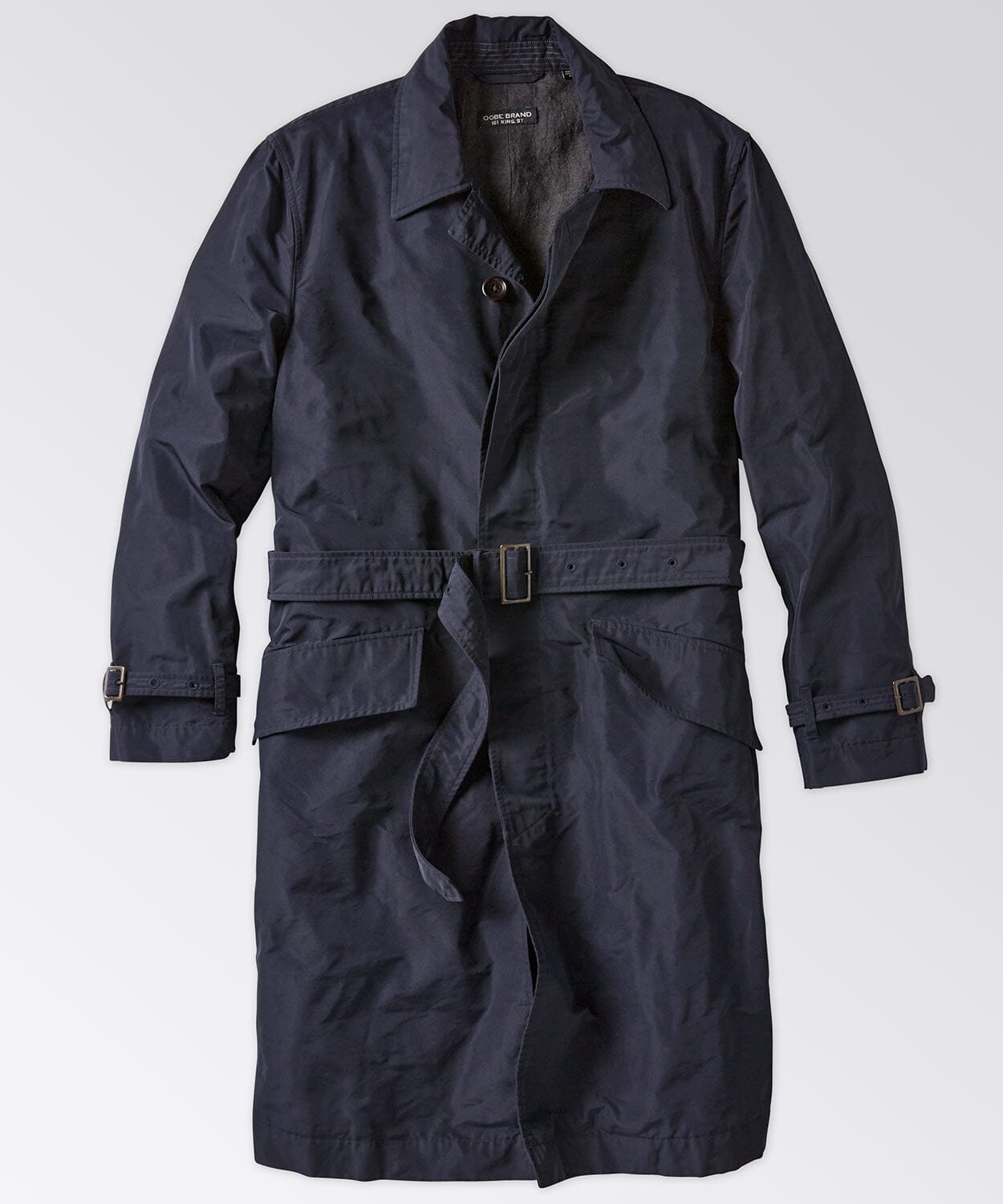 Mens Gramm Navy Trench Coat | OOBE BRAND